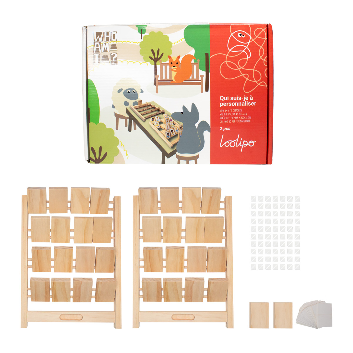 Jeu En Bois Personnalisable - Qui Suis-Je ? - LOOLIPO